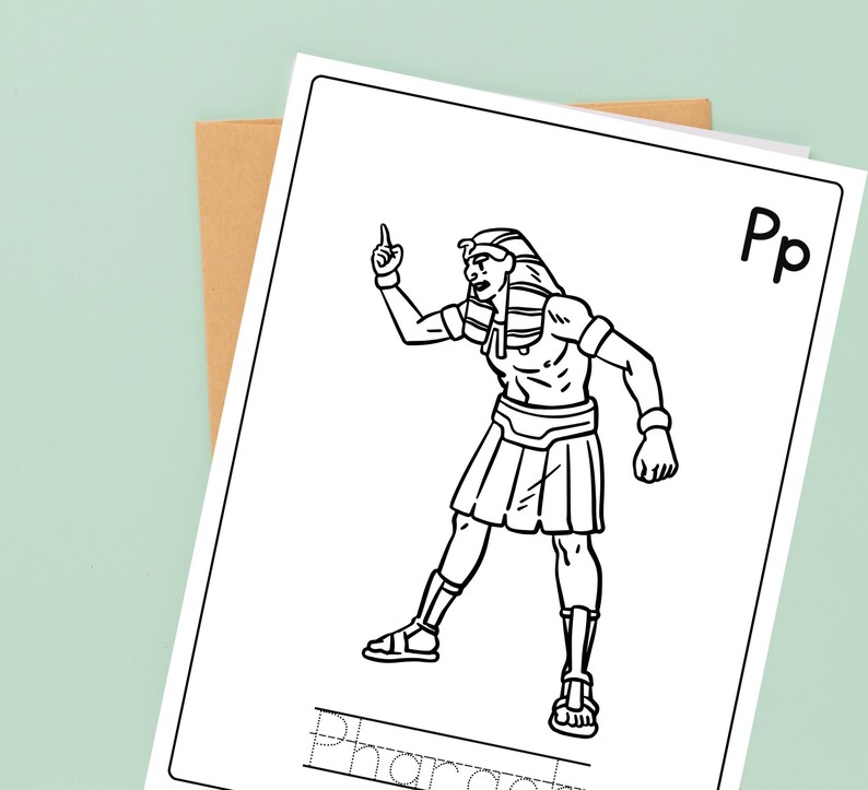 ABC Bible Characters Coloring Pages for JW Kids Gift for JW Kid Meeting ...