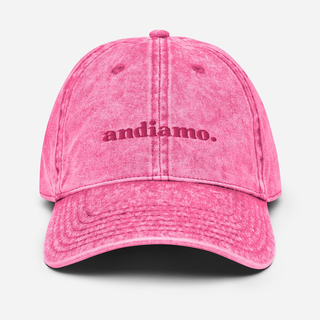 Hot Pink Andiamo Hat, Italian Hat, Travel Italian Baseball Cap, Summer ...