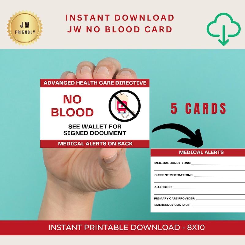 Jw No Blood - Etsy