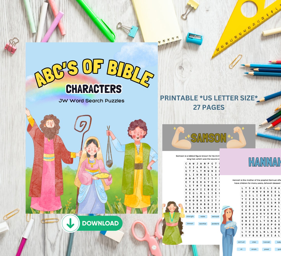 JW Kids Activity Book, JW Word Search Meeting Activity Book, JW ...