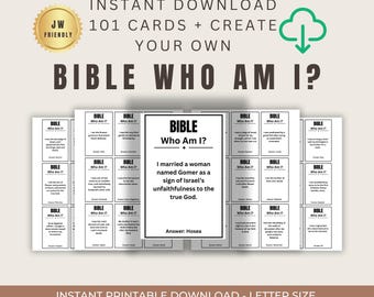 Who Am I - Bible Edition Game for Bible Characters JW Bible Game for ...
