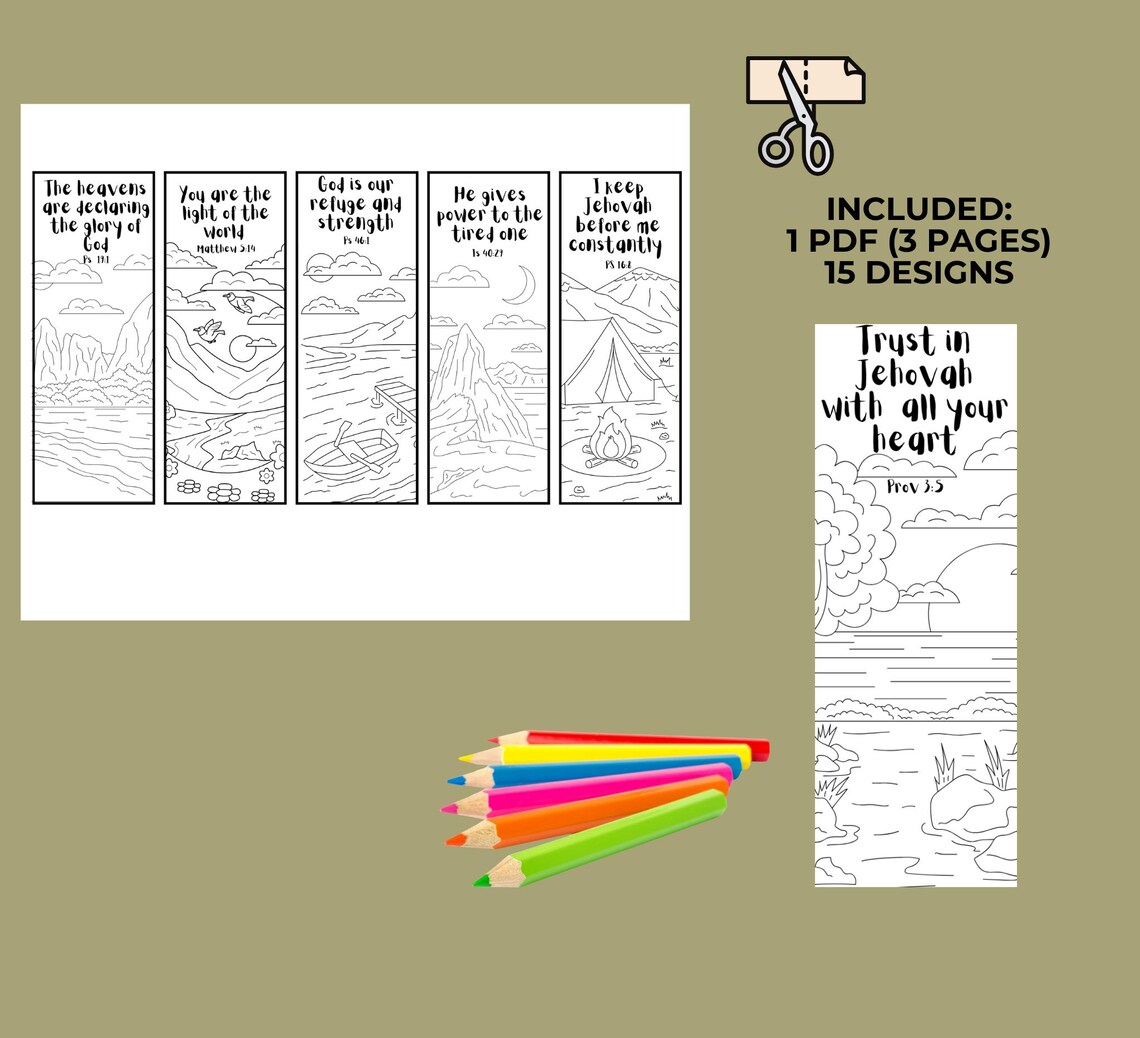 JW Kids Printable Bookmarks JW Kids Gifts JW Kids Activity Kids ...