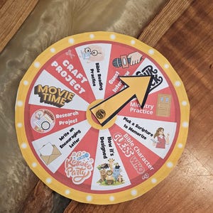 JW Download Printable Family Worship Night Idea Wheel JW Games for Kids ...