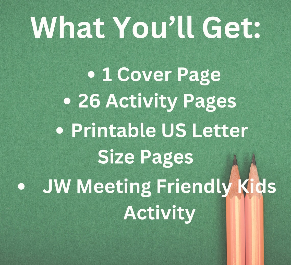 JW Kids Activity Book, JW Word Search Meeting Activity Book, JW ...