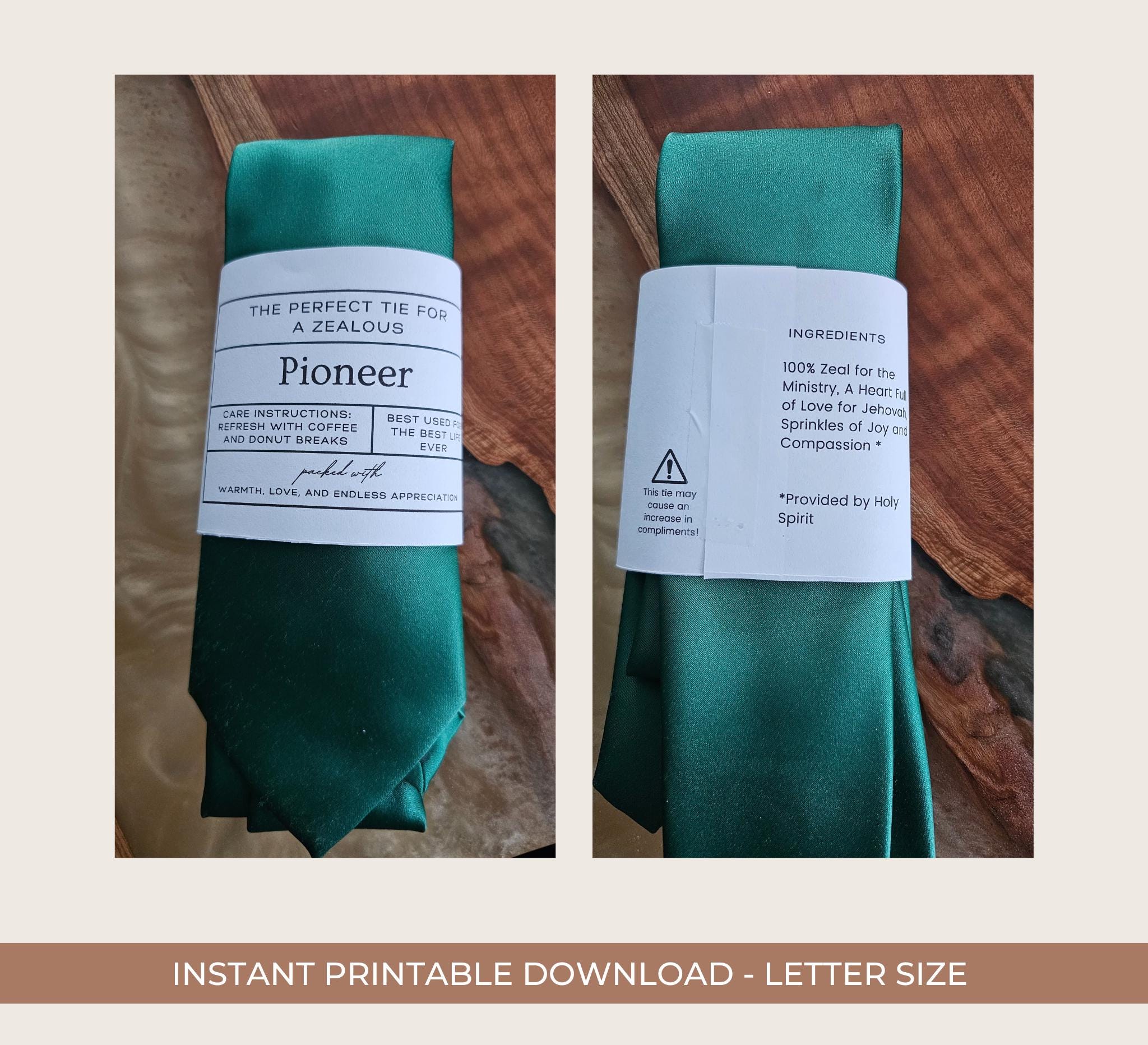 JW Printable Tie Gift Label Jw Gift Ideas for Circuit Overseer DIY Tie ...