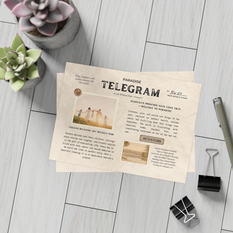 PRINTABLE JW Postcards From Paradise New System Articles and Photos for ...