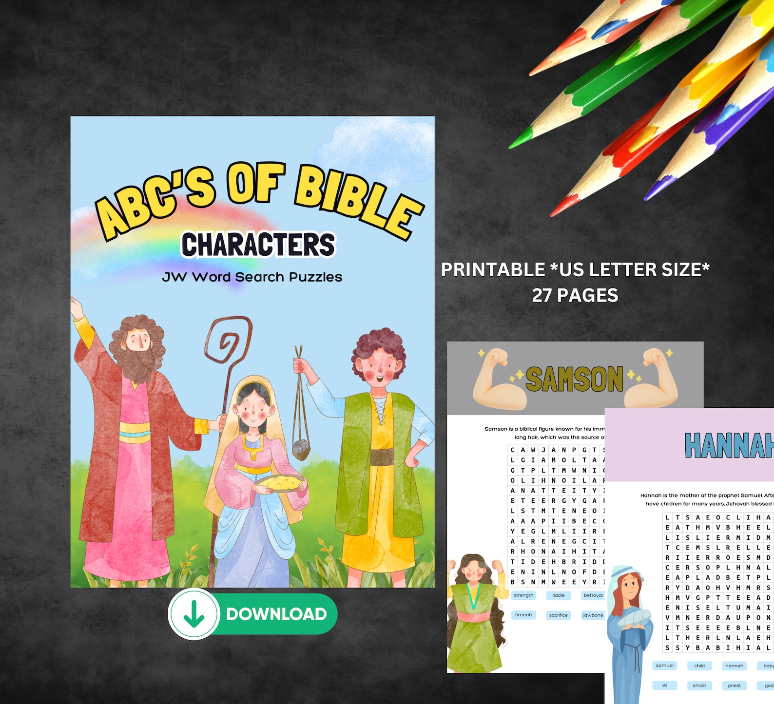 JW Kids Activity Book, JW Word Search Meeting Activity Book, JW ...