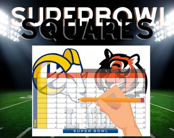 Super Bowl Squares | Etsy