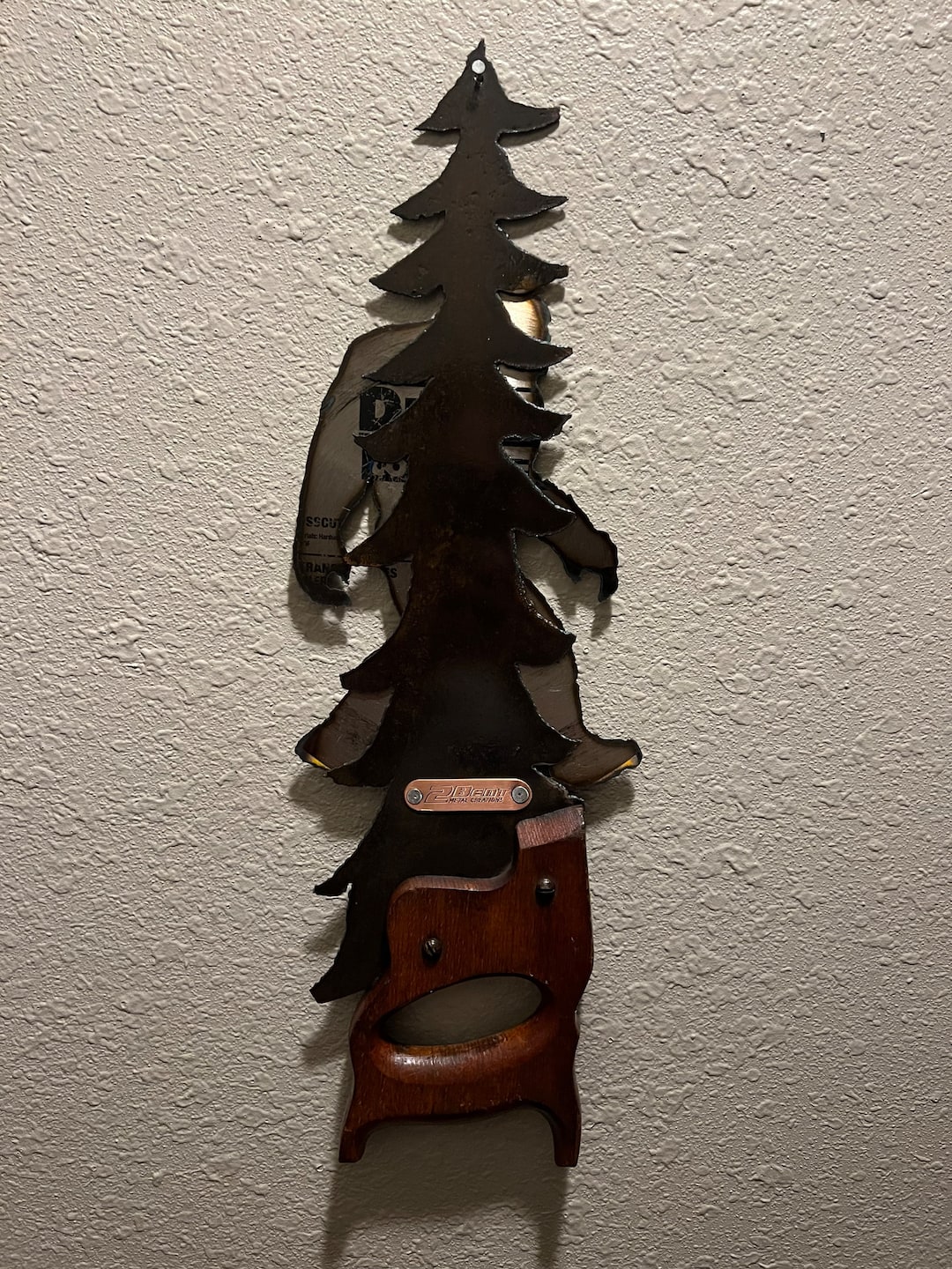 Handsaw Tree With Hiding Sasquatch - Etsy