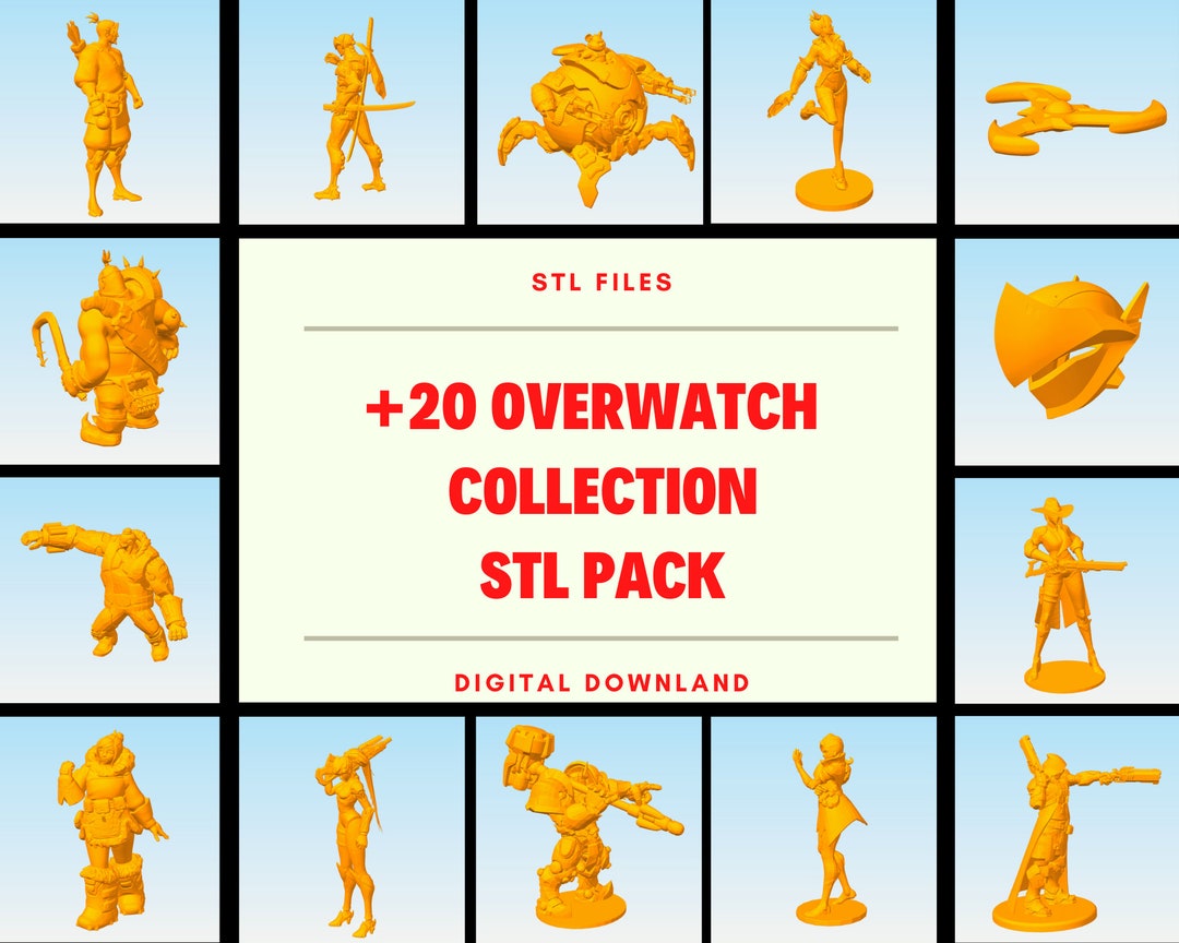 Overwatch Collection for 3d Printer - Stl File, Stl Package, 3d ...