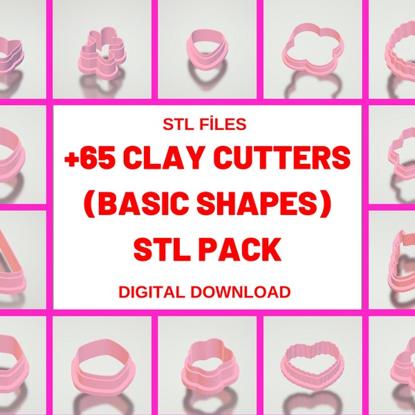 Stl Files 3d Polymer Clay Cutters - Etsy
