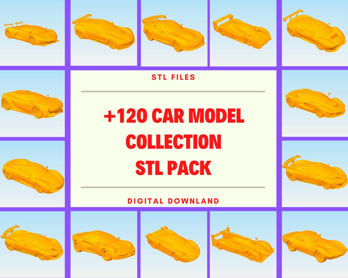 Car Models for 3d Printer for 3d Printing, Stl Files, 3d Model ...