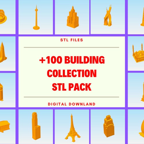 3d Building Model STL Pack Files Stl File Stl Package 3d - Etsy
