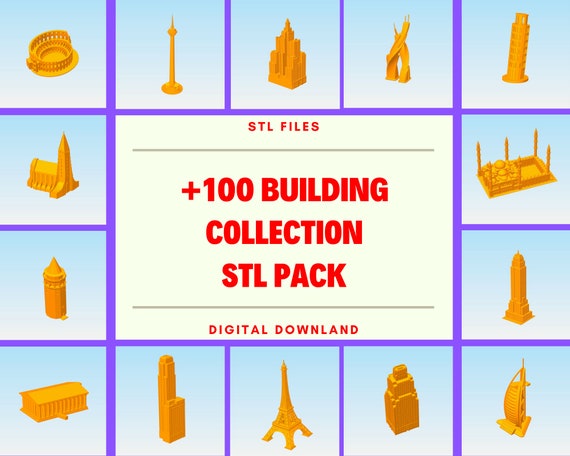 3d Building Model STL Pack Files Stl File Stl Package 3d | Etsy