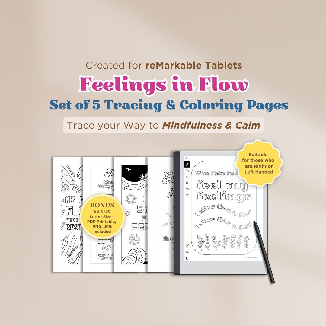 Remarkable 2 Templates Tracing Book, Positive Mental Health ...