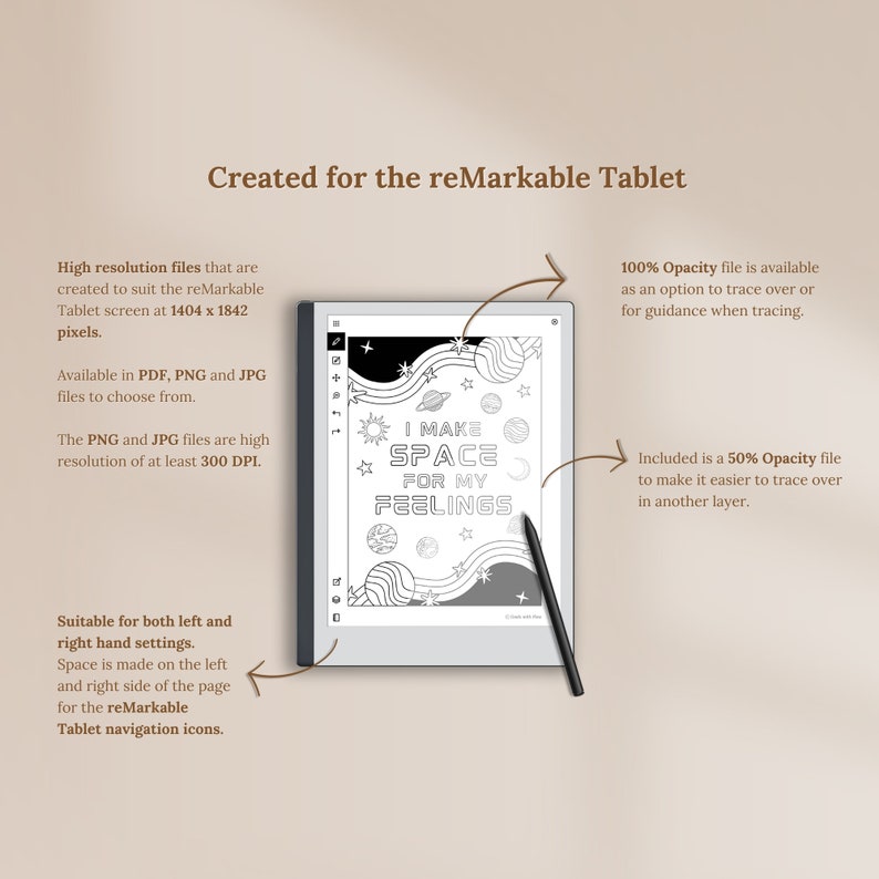 Remarkable 2 Templates Outer Space Galaxy Tracing Page, Feelings ...