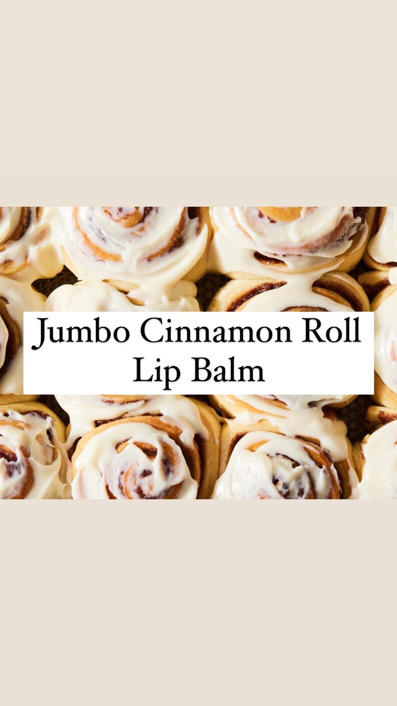 Jumbo Cinnamon Roll Lip Balm - Etsy