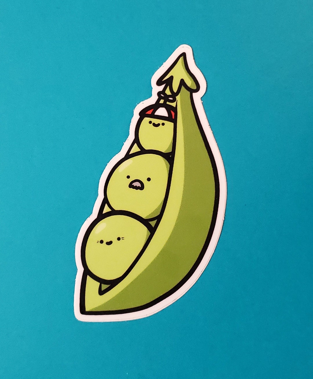 Pea Family Vinyl Sticker Waterproof - Etsy