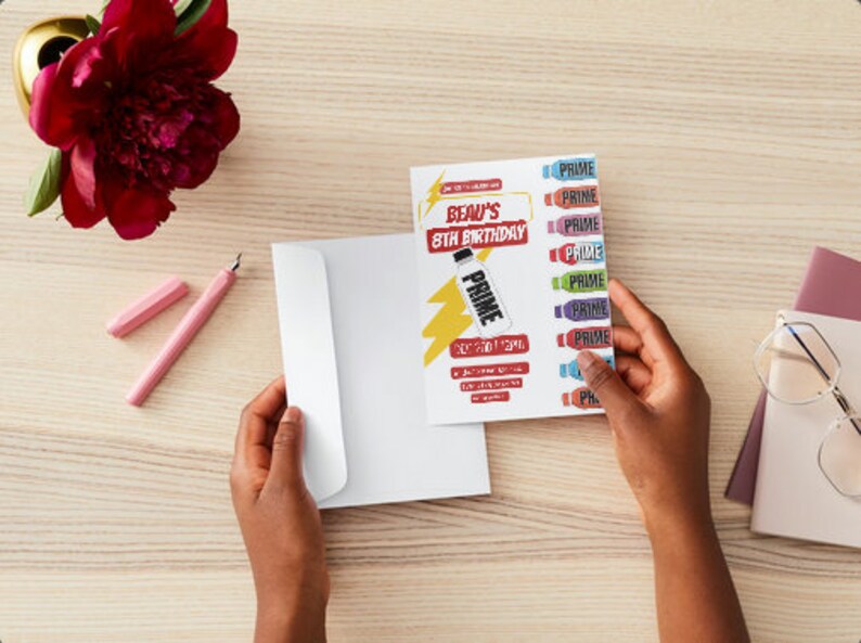 Prime Party Invite Editable Digital Download - Etsy