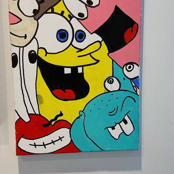 Spongebob Canvas Paintings - Etsy