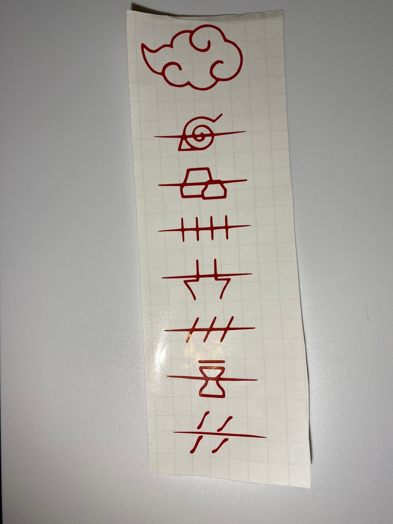 Akatsuki Inspired Decal - Etsy