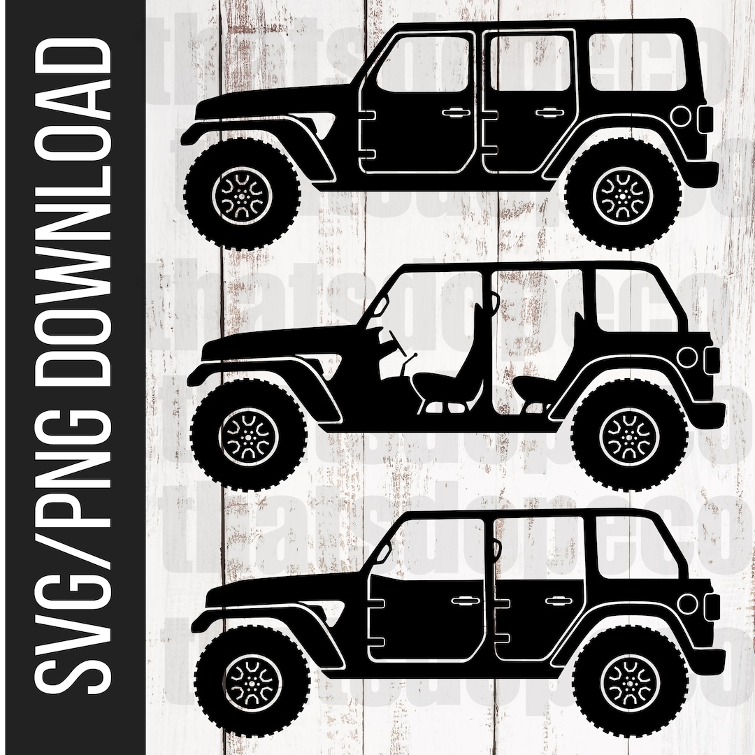 Vinyl Decal Files for Jeep SVG/PNG 9 Designs, Vector Cricut - Etsy
