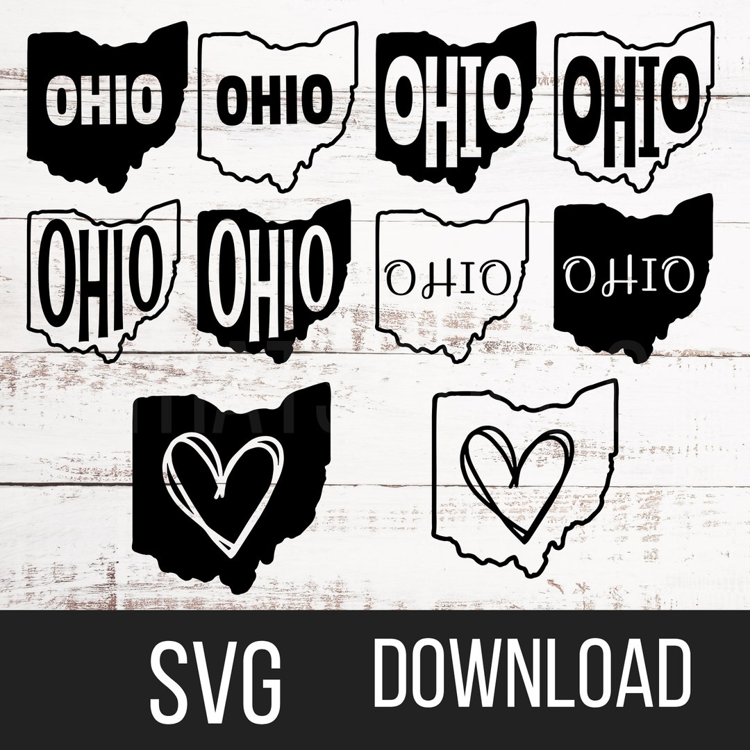 OHIO State SVG Files, Digital File Vector - Etsy