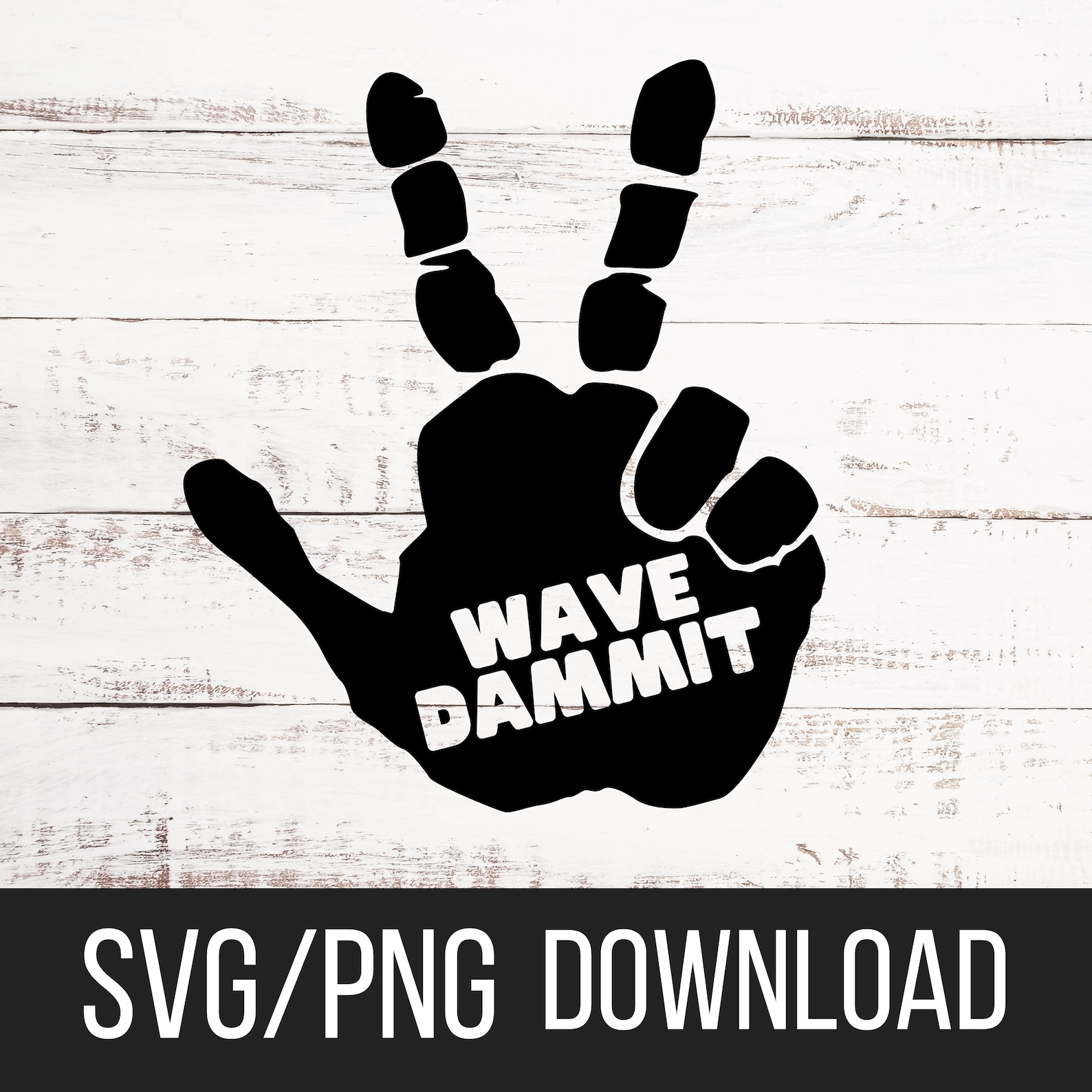 Wave Dammit SVG/PNG, Vector Cricut, Offroad Decal - Etsy