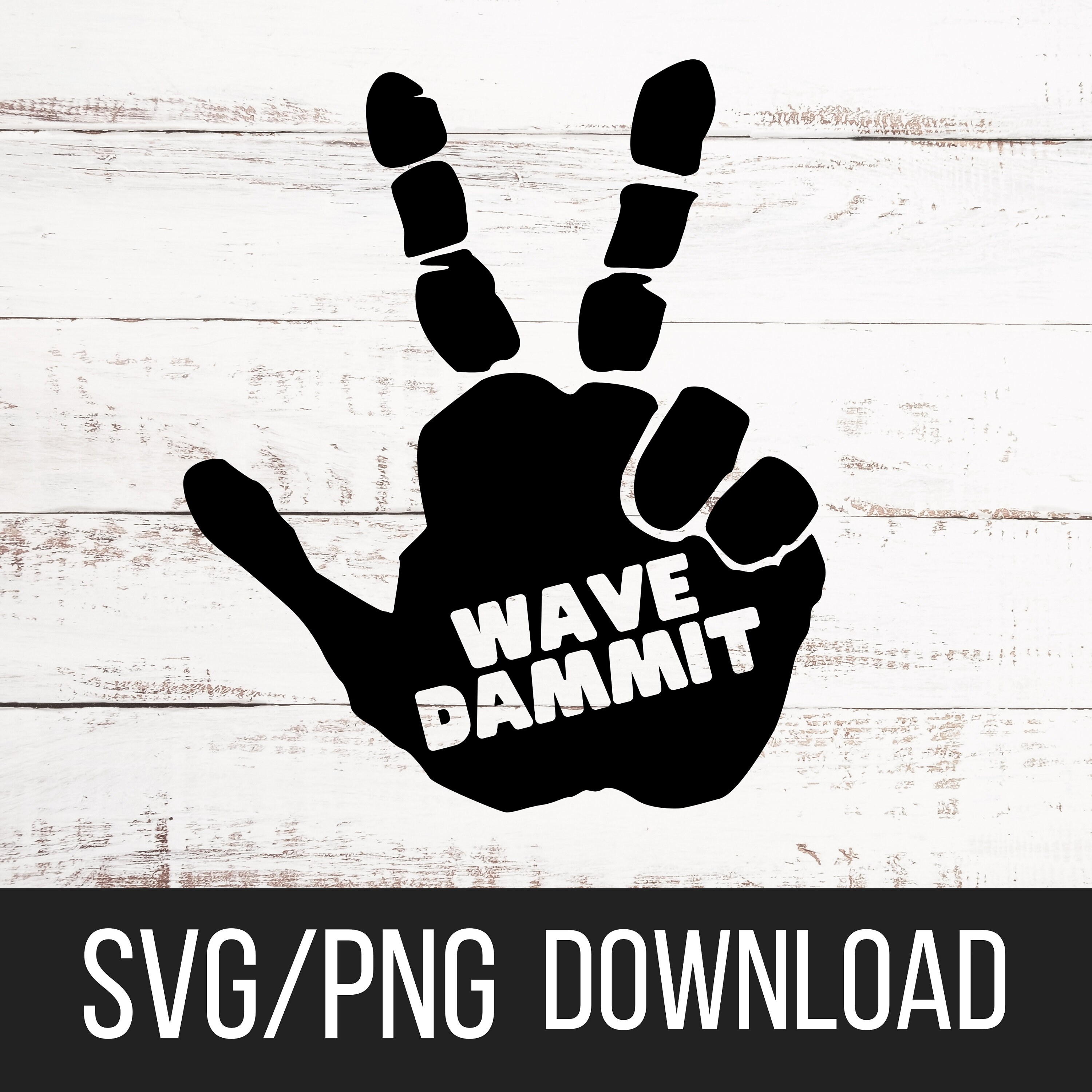Wave Dammit SVG/PNG, Vector Cricut, Offroad Decal - Etsy
