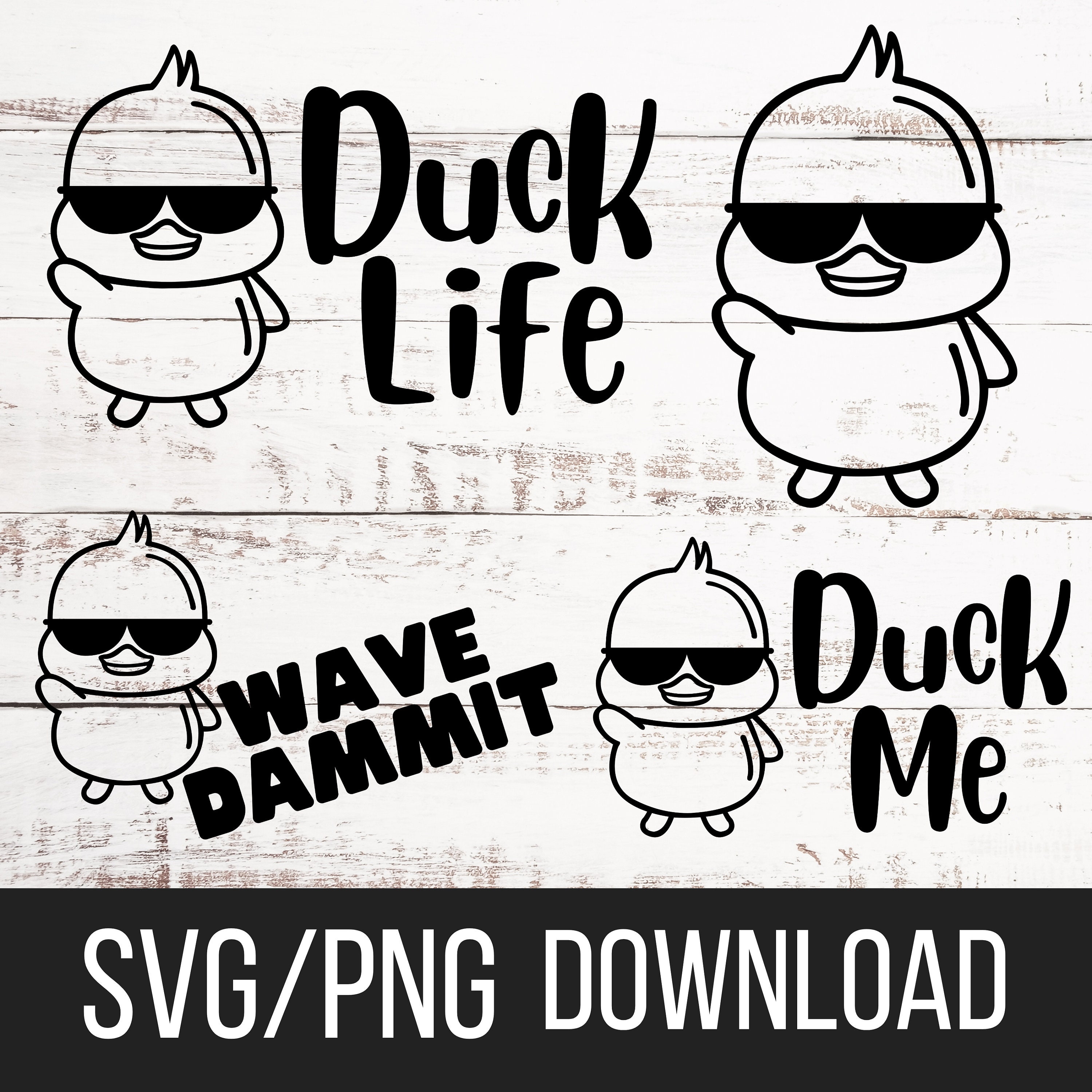 Wave Duck Offroad 4 SVG/PNG Vector Cricut Wave Dammit Duck - Etsy