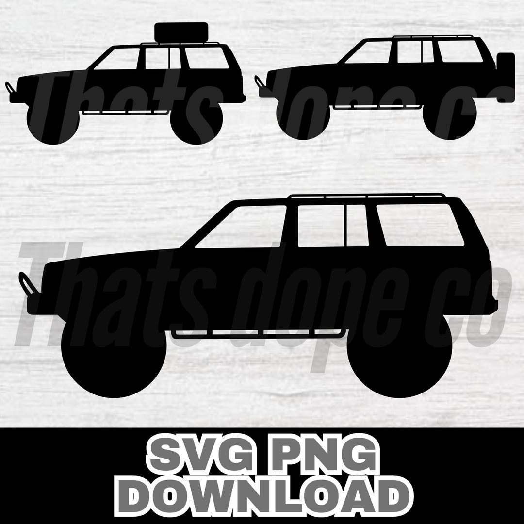 XJ Decals for Jeep Cherokee Svg and Png File, Sublimation - Etsy