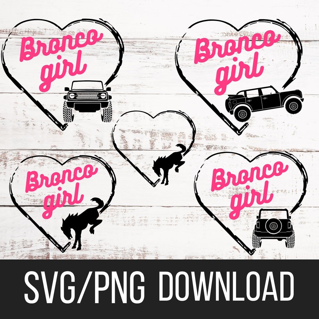 Bronco Girl Bundle Take the Trails SVG, PNG Files - Digital Files ...