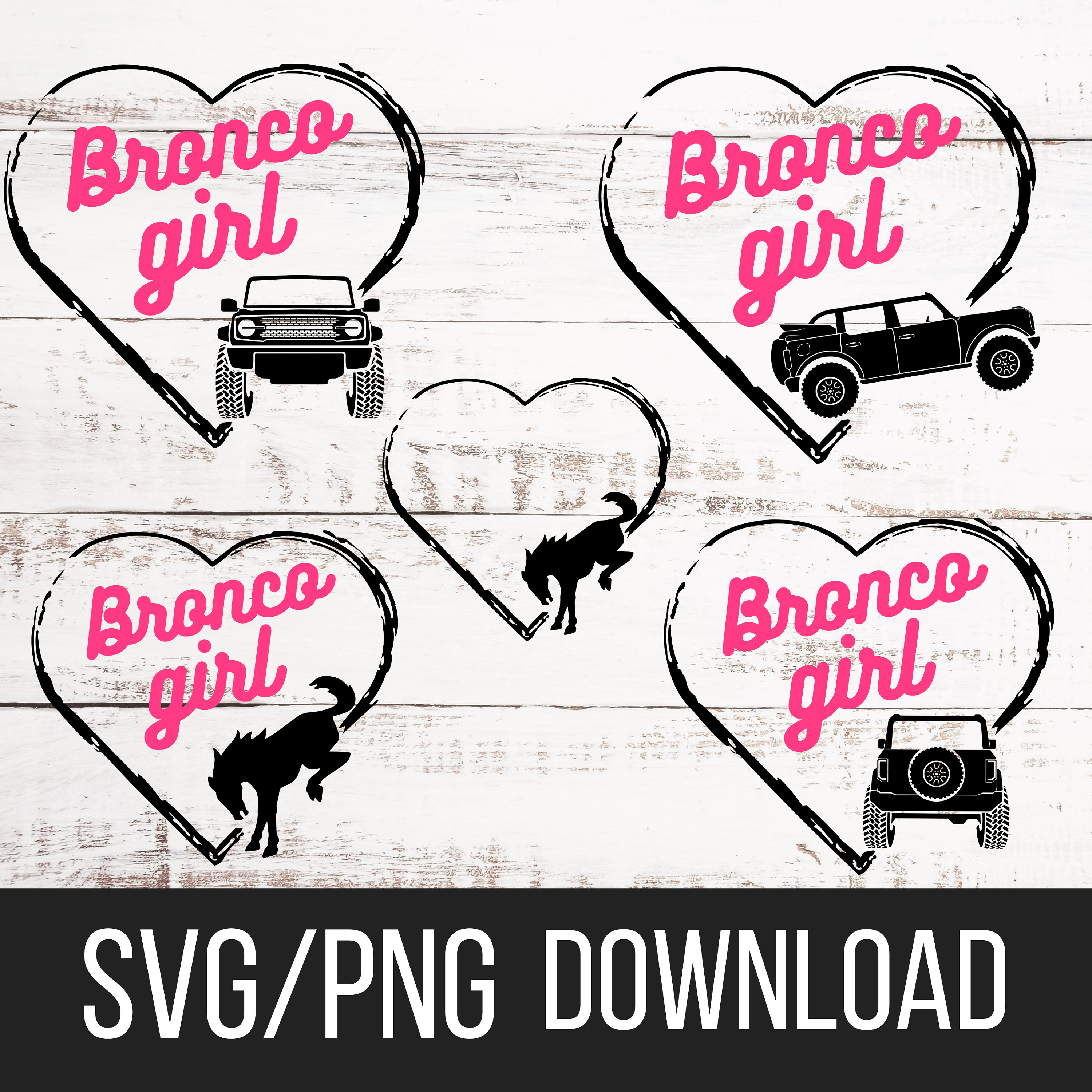 Bronco Girl Bundle Take the Trails SVG, PNG Files - Digital Files ...