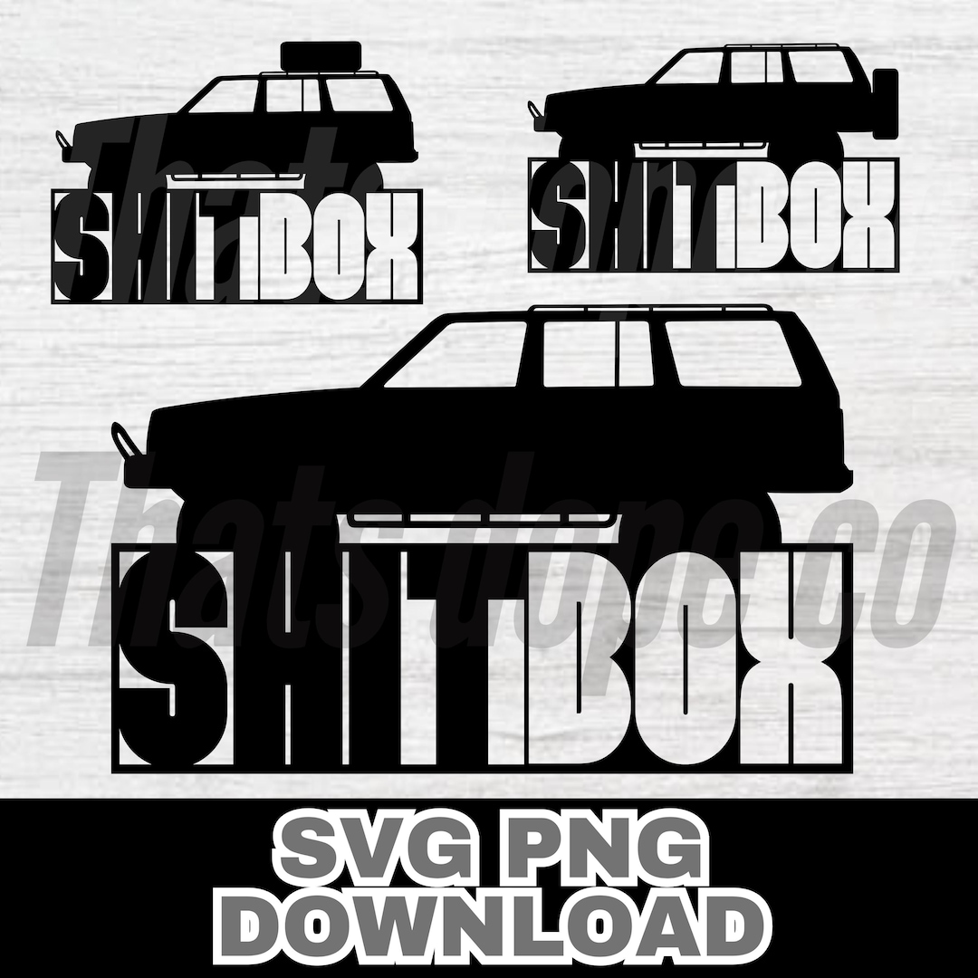 Shit Box XJ Decals for Jeep Cherokee Svg and Png File, Sublimation - Etsy