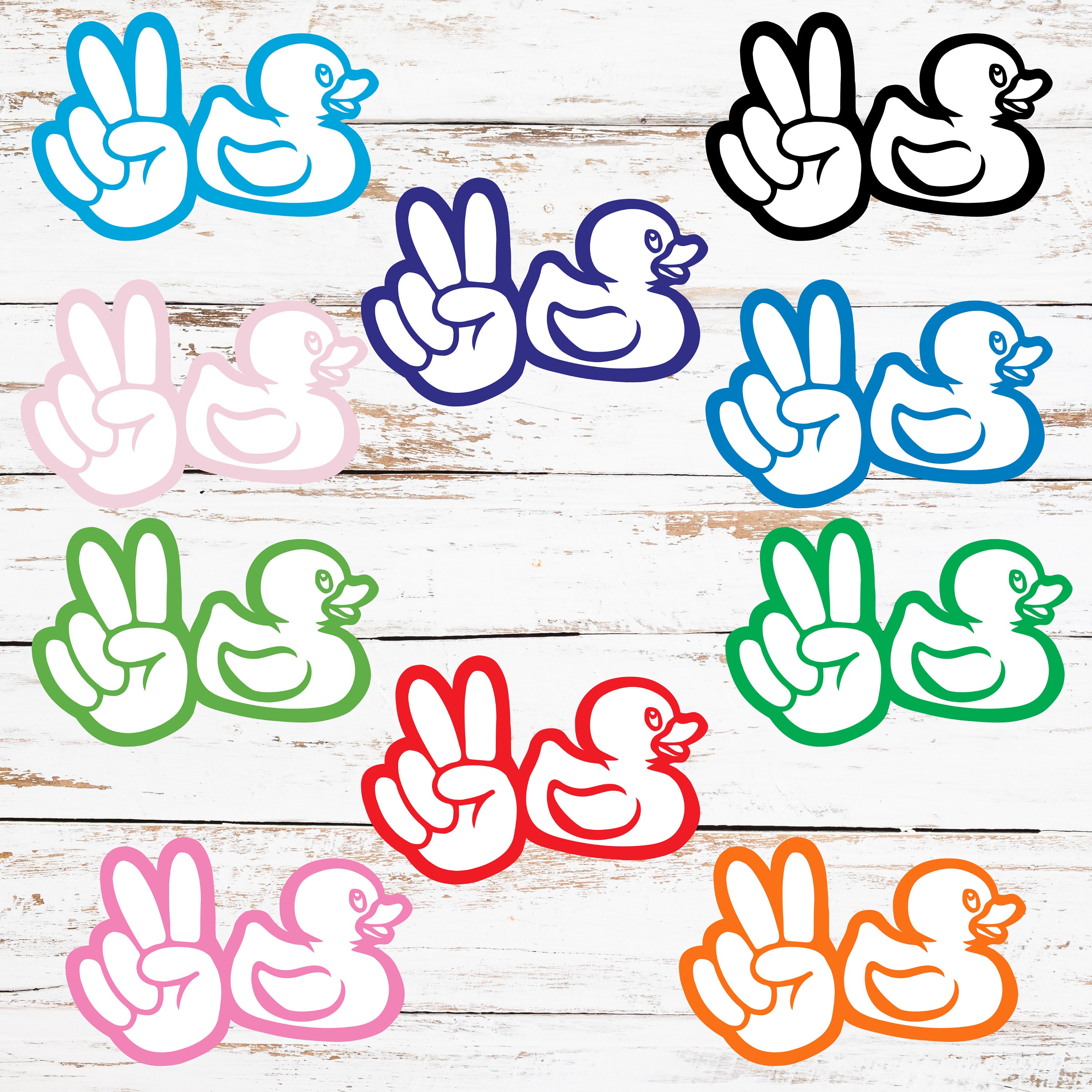 Offroad Wave Duck for Jeep SVG/PNG 10 Pre Made Colors, Vector Cricut - Etsy