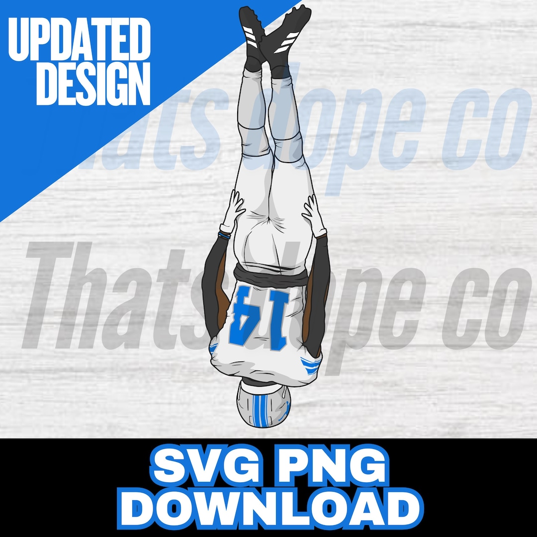 Amon-ra St. Brown Headstand Updated New Design PNG File, Sublimation ...