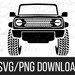 Bronco SVG, PNG File - Digital File Offroad 4x4 - Etsy
