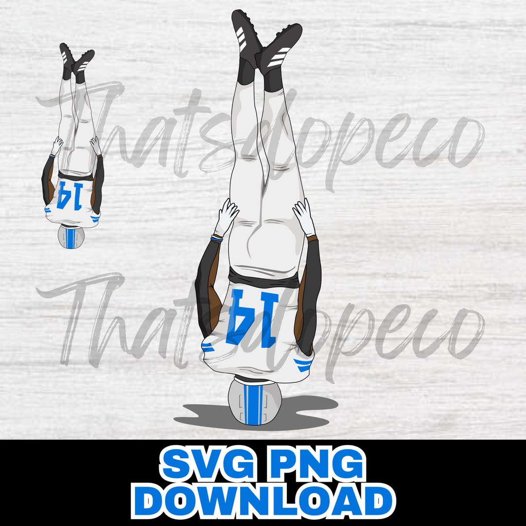 Amon-ra St. Brown Headstand PNG File, Sublimation, Touchdown ...