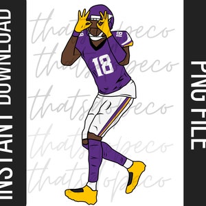 Justin Jefferson Griddy 2 Png Files - Viking - Etsy