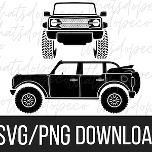 Bronco SVG, PNG File - Digital File Offroad 4x4 - Etsy
