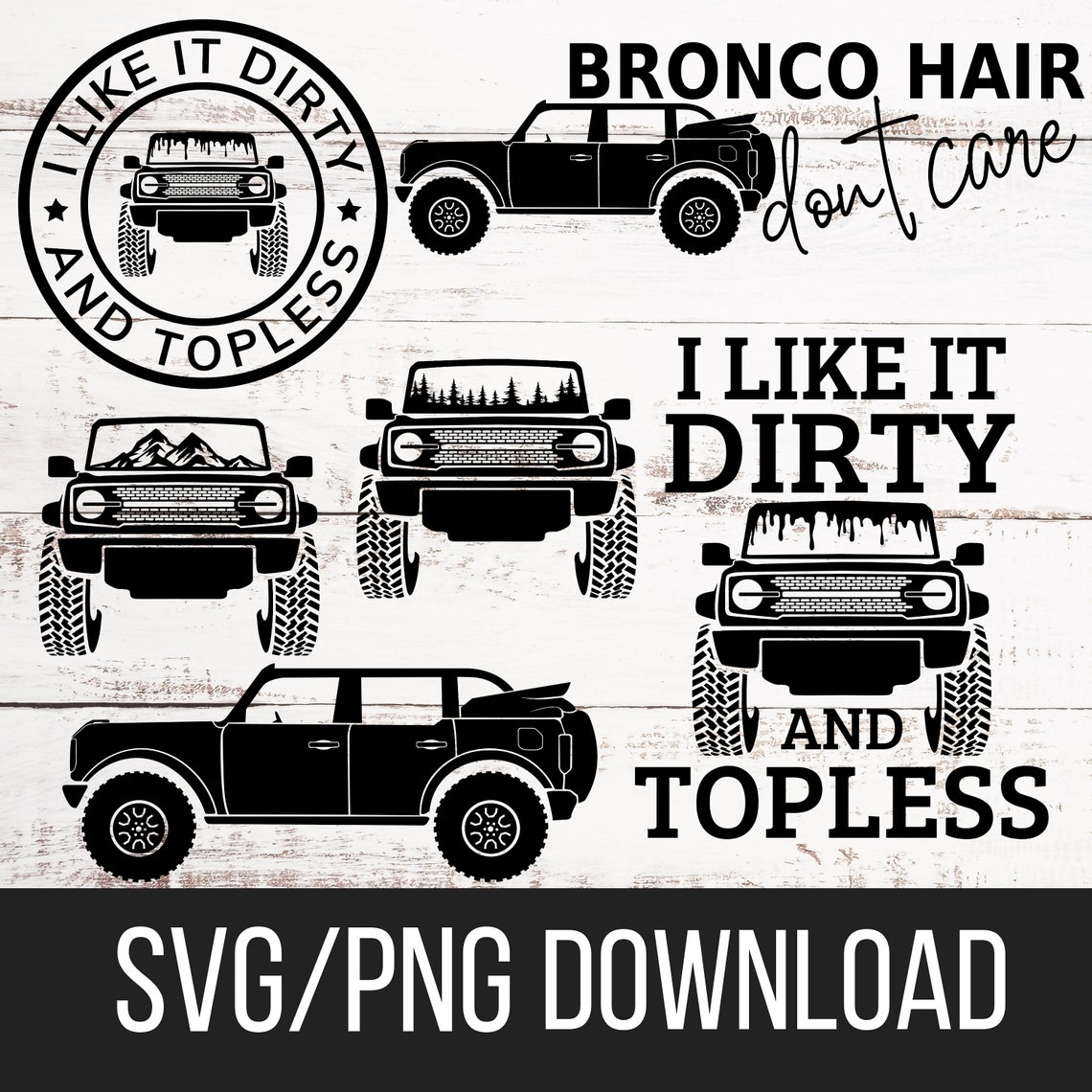 Bronco Bundle SVG, PNG Files - Digital Files Cricut, - Etsy
