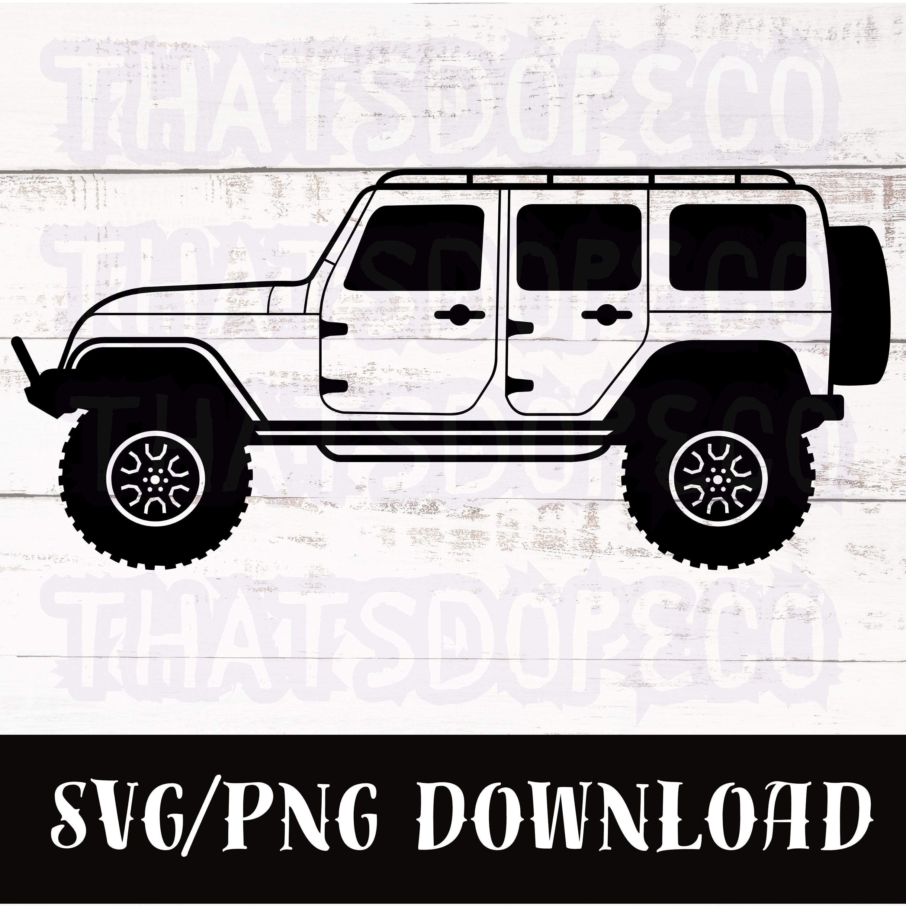 Overland Style Offroad Lifted Files for Jeep SVG/PNG Design, Vector ...