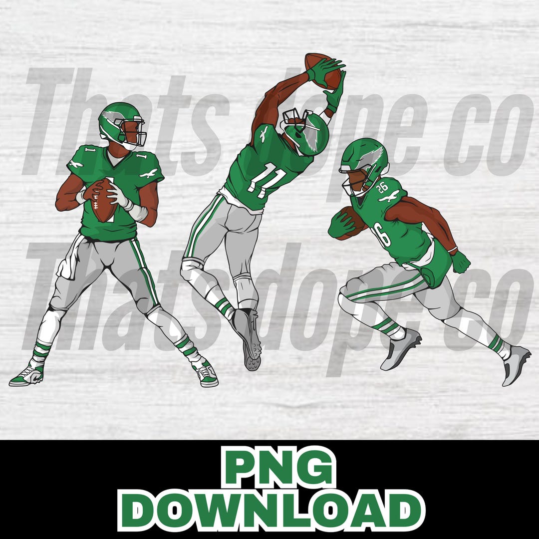 Eagle Trio Kelly Green PNG Files, Sublimation, Touchdown Celebration - Etsy