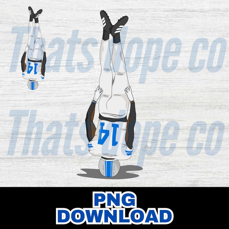 Amon-ra St. Brown Headstand PNG File, Sublimation, Touchdown Celebration - Etsy