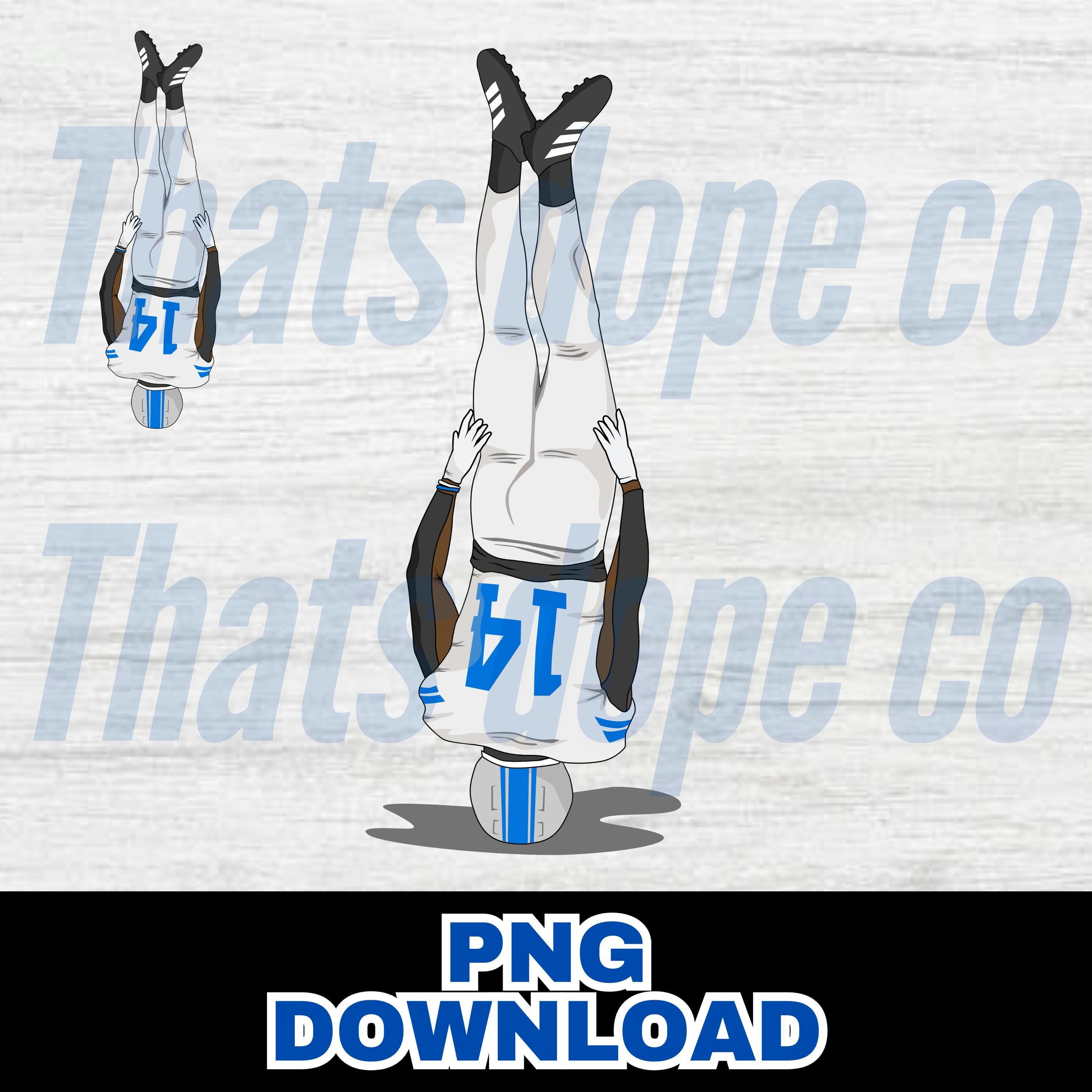 Amon-ra St. Brown Headstand PNG File, Sublimation, Touchdown ...