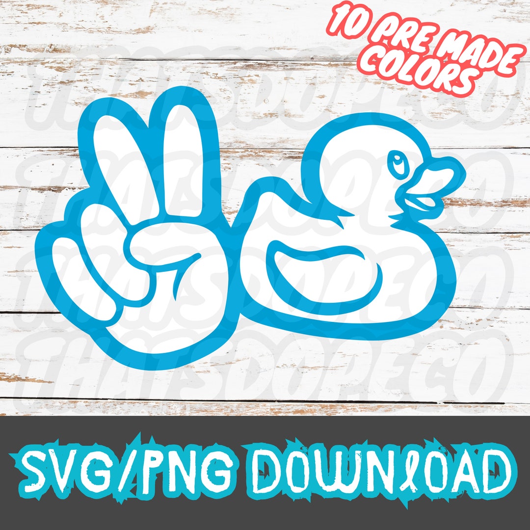 Offroad Wave Duck for Jeep SVG/PNG 10 Pre Made Colors, Vector Cricut - Etsy