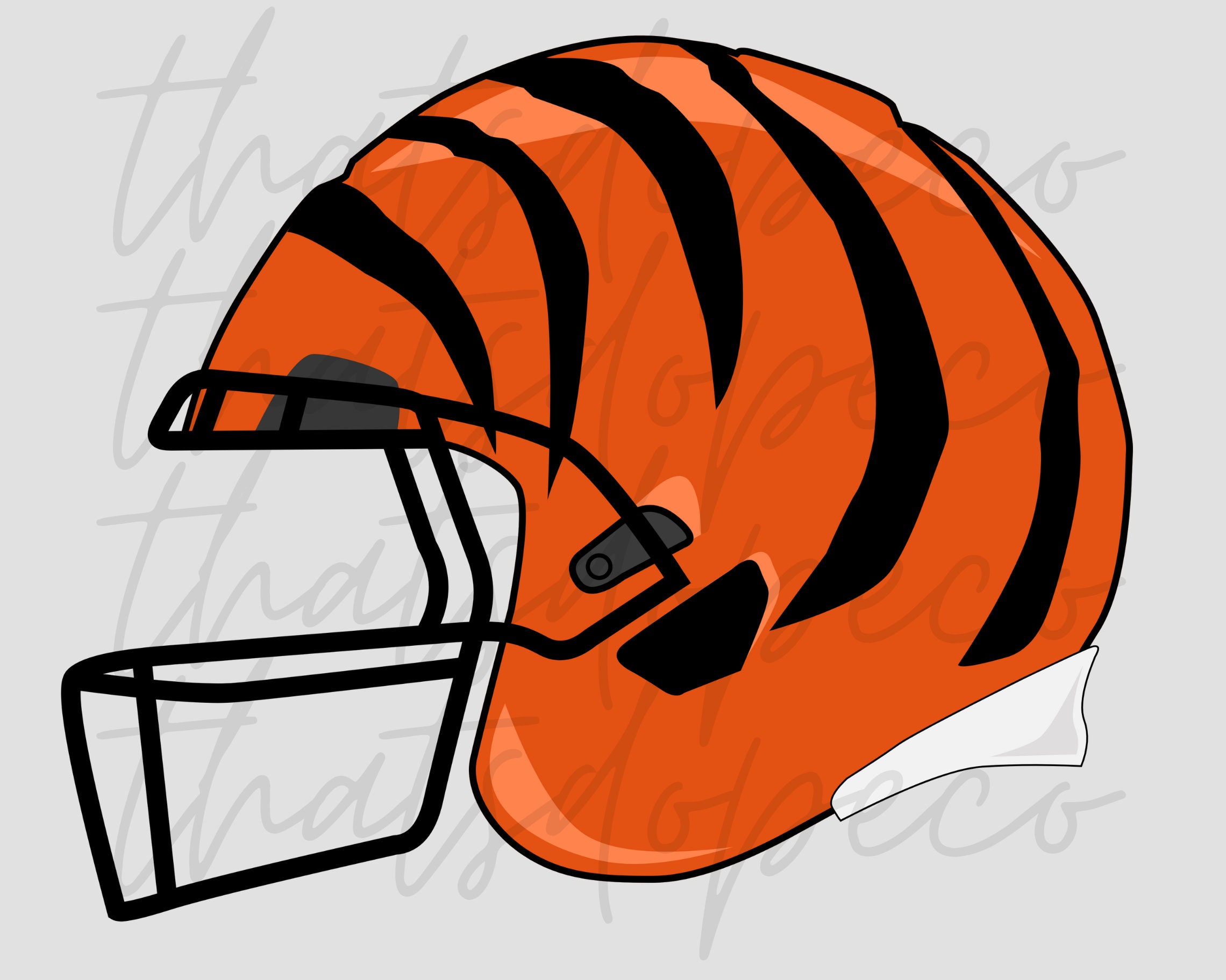 Cincinnati Helmet Stripes Png Digital File, Joeyb, Joebrr, Jamarr Chase ...