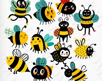 Bee Clipart PNG, Cute Bee Digital, Honey Bee PNG, Bee Transparent, Bee ...