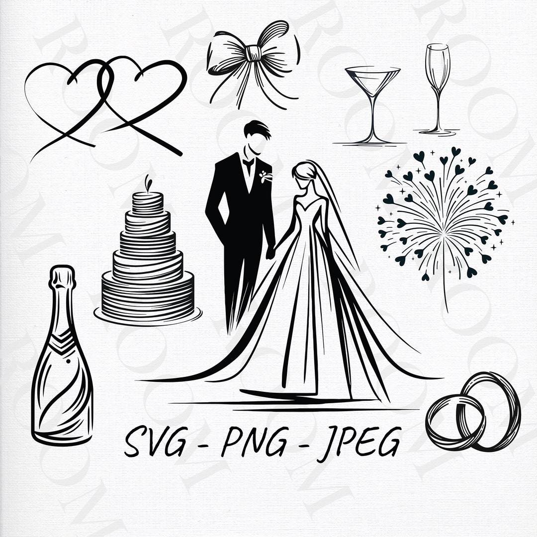 Wedding SVG Wedded Gifting Wedding Wedded Svg Files for Cricut Wedding ...