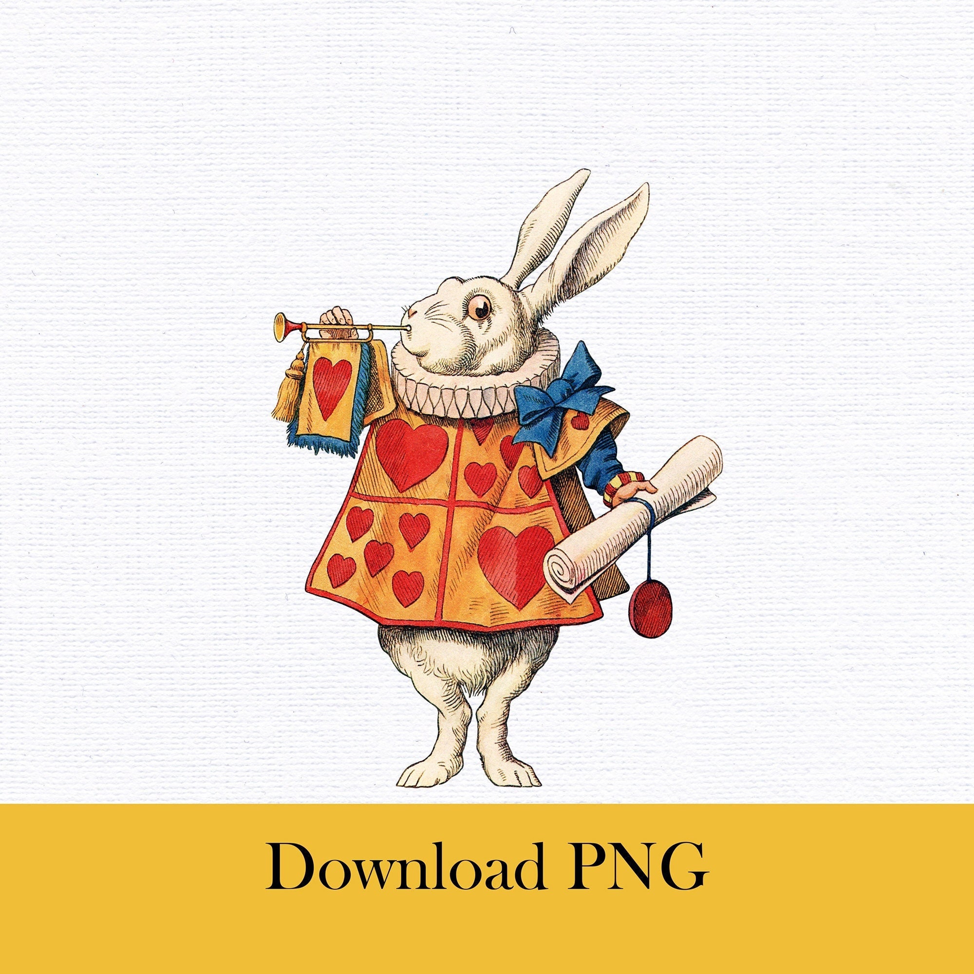 Rabbit Alice Wonderland Clipart Alice Wonderland Poster | Etsy